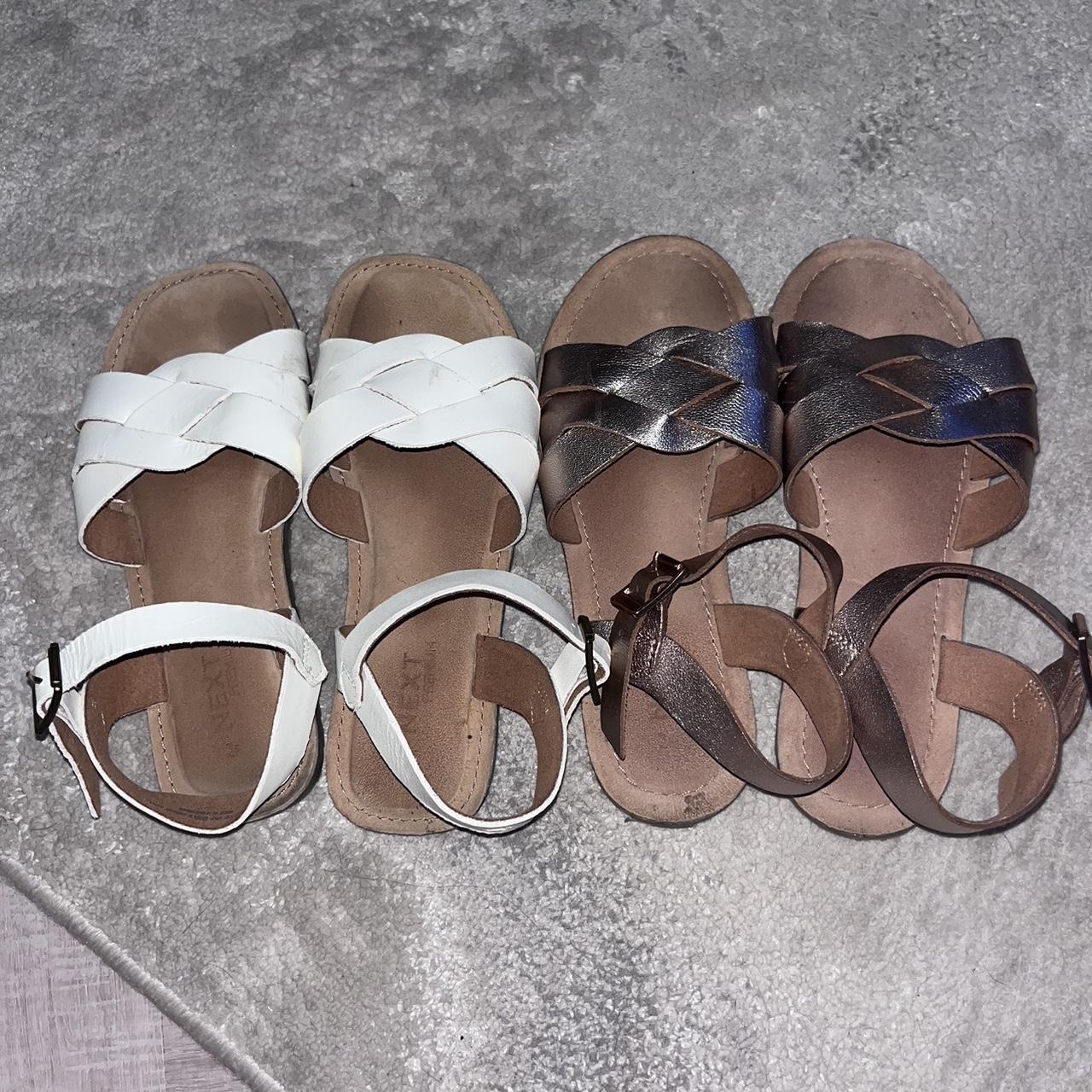 Girls sandals Both pairs from next Worn a handful... - Depop