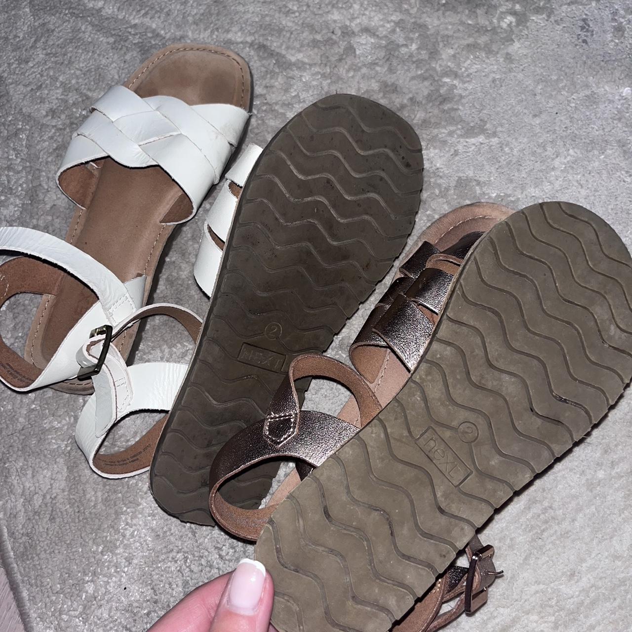 Girls sandals Both pairs from next Worn a handful... - Depop