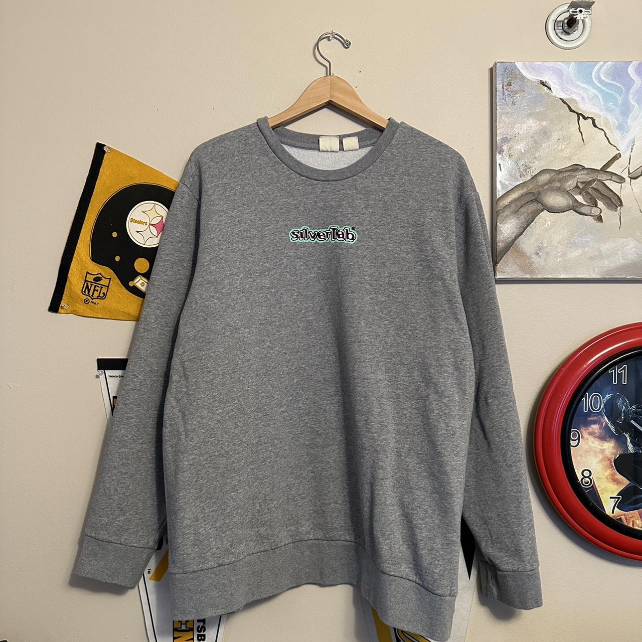 Vintage Y2K Levi’s Silver Tab Logo Crewneck... - Depop