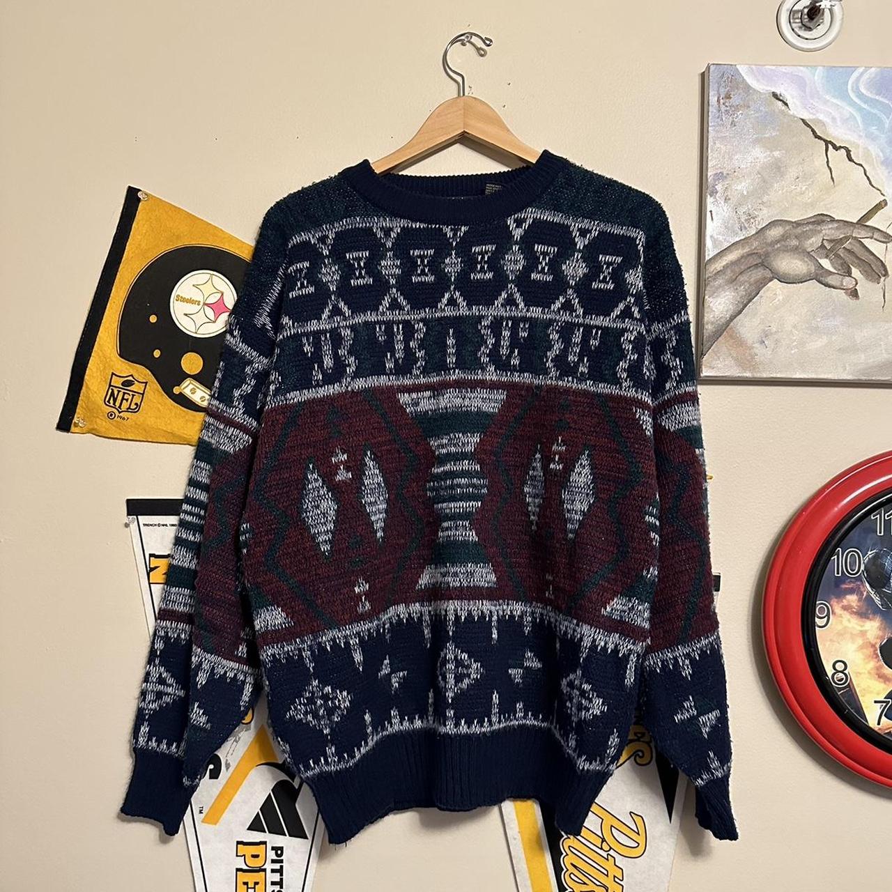 Vintage 90s Crazy Wild Pattern... - Depop