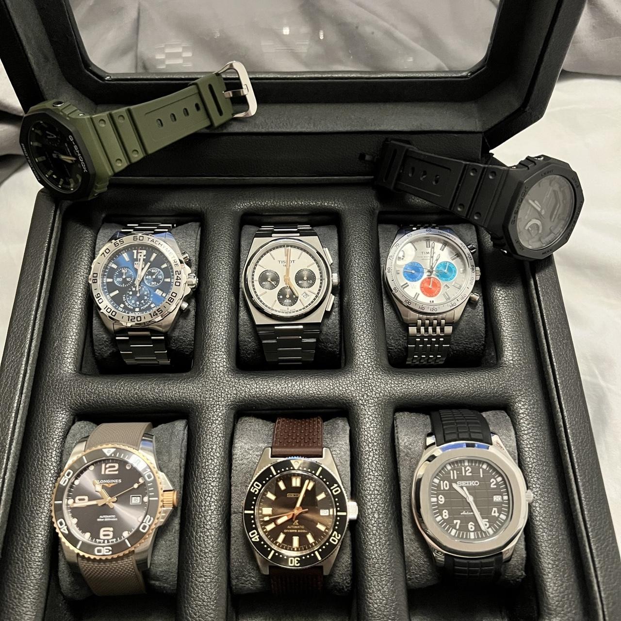 Watch box fits 6 watches with jewellery draw selling... - Depop