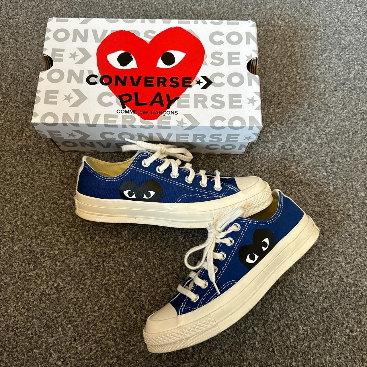 Comme des garçons converse UK 6 100%... - Depop