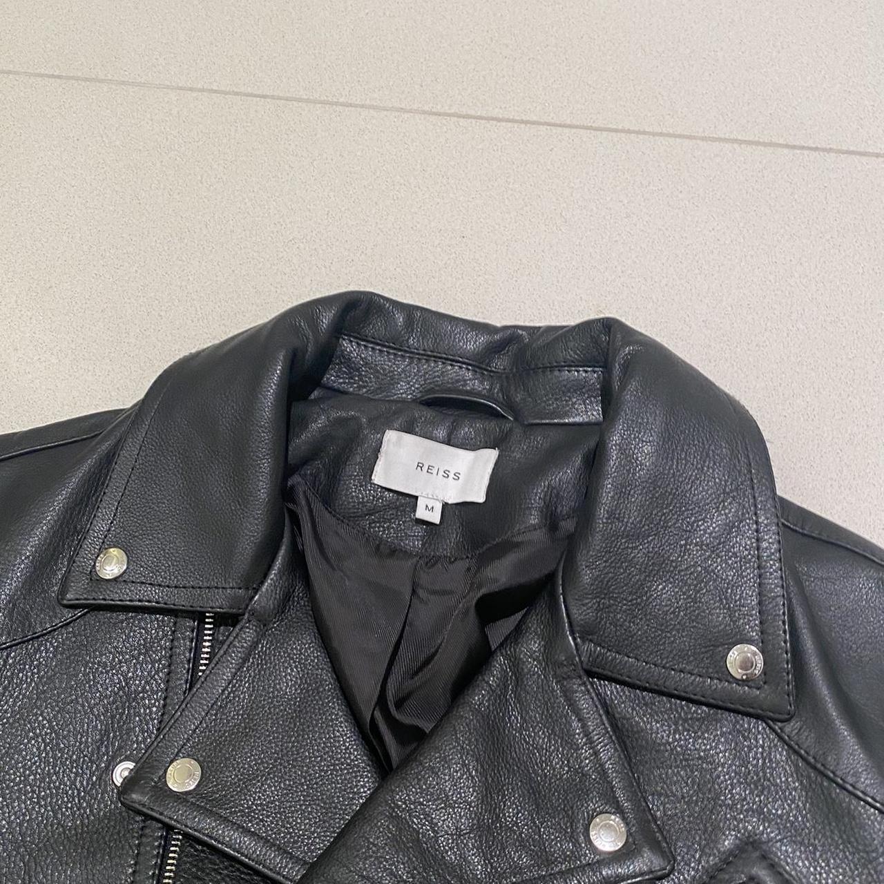 REISS Leather jacket - Best material on a leather... - Depop