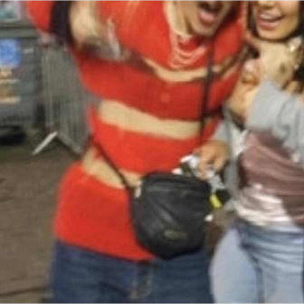 Diesel sweater crew neck distressed red white black... - Depop