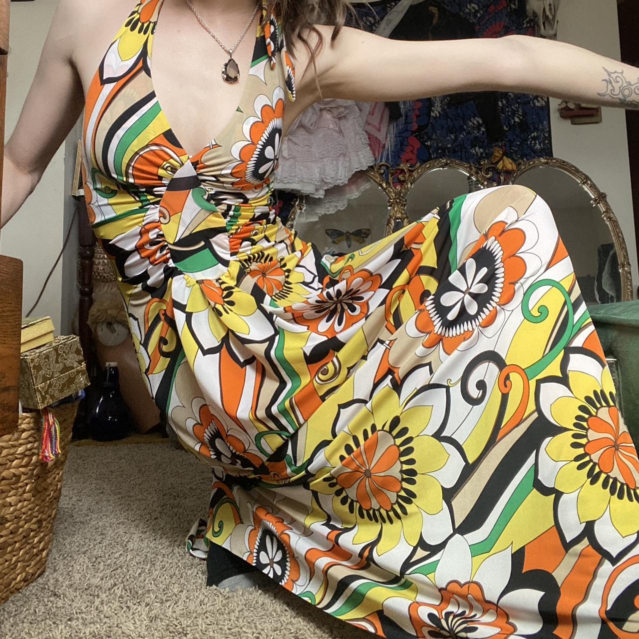 vintage flashback y2k hottie body con halter form... | Depop