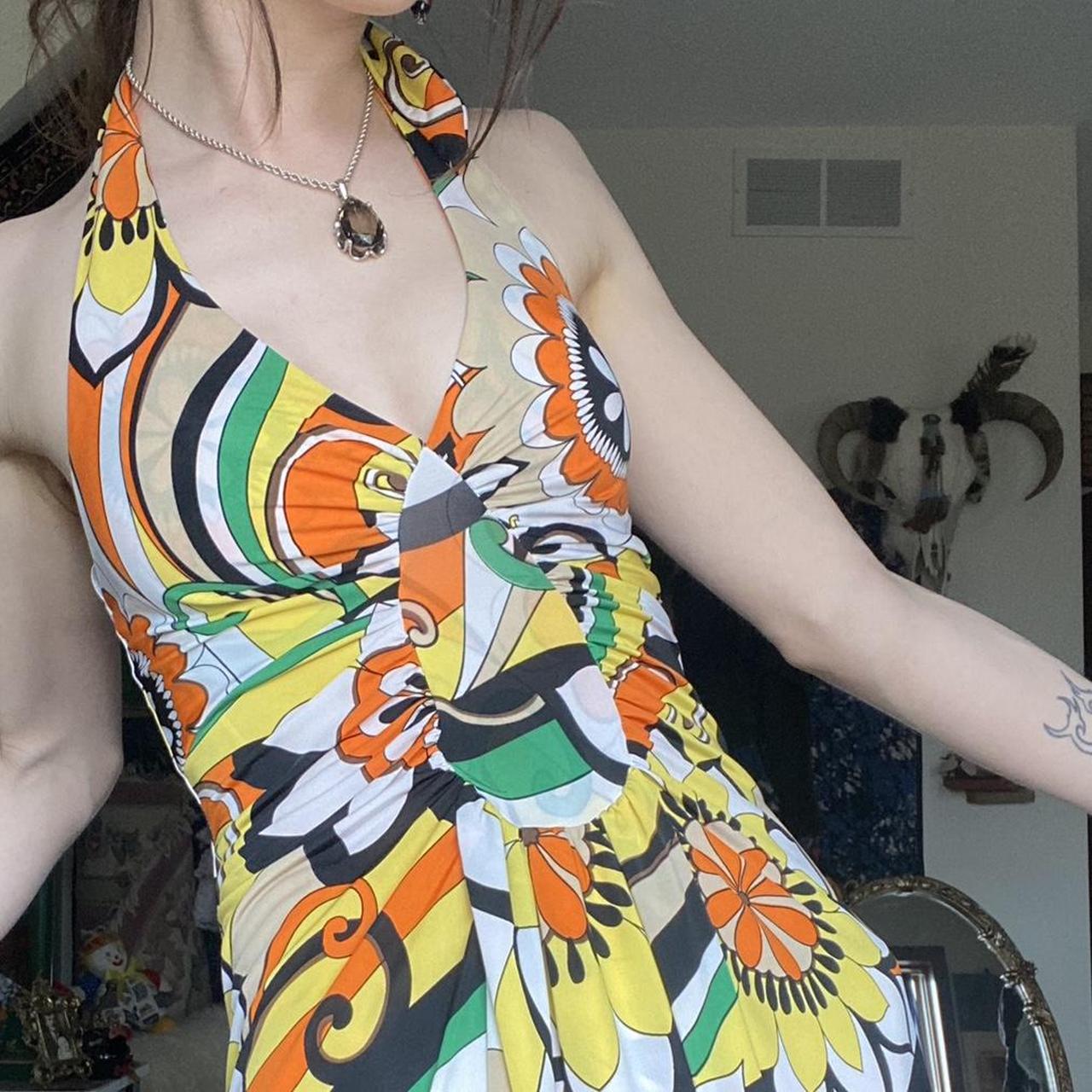 vintage flashback y2k hottie body con halter form... | Depop