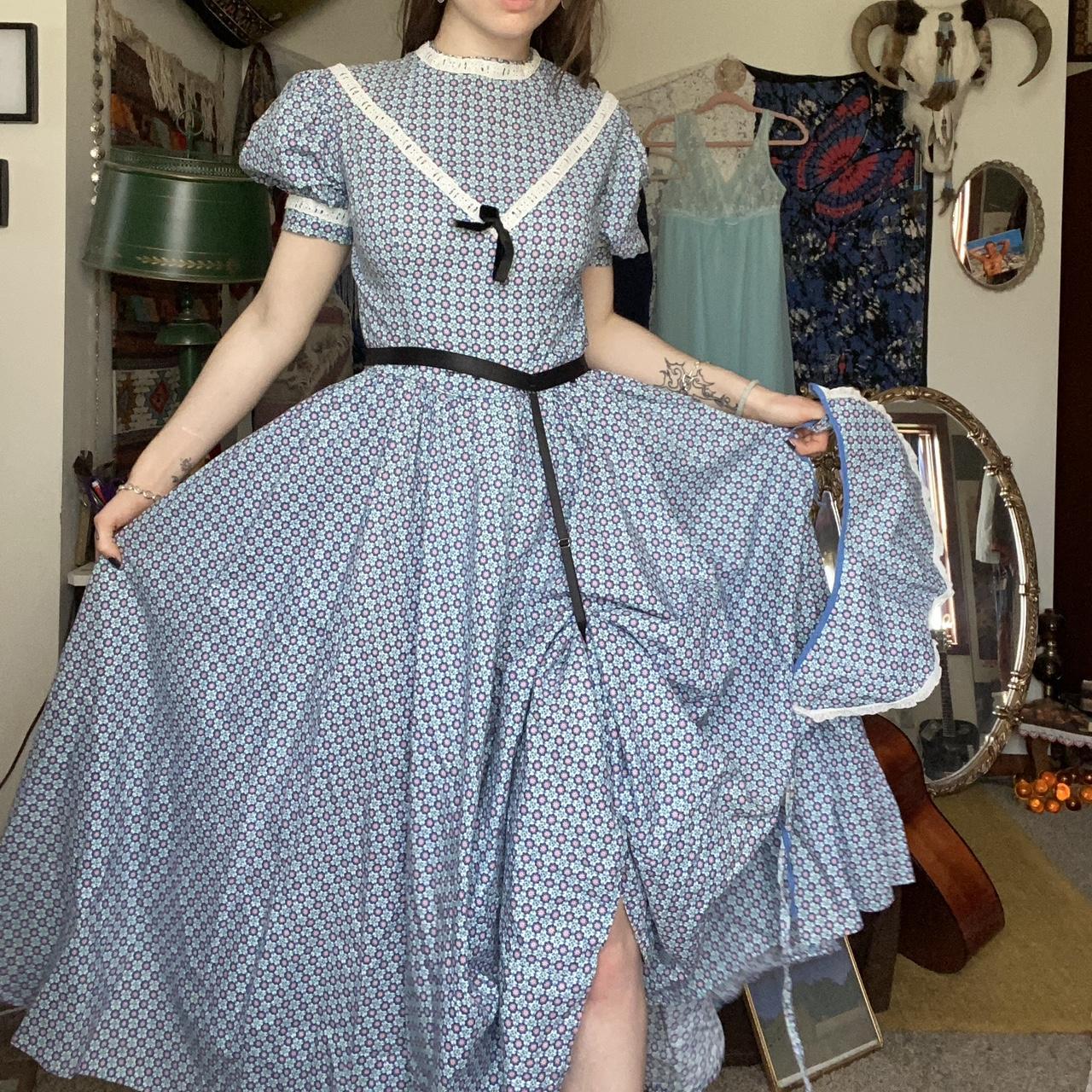 antique southern belle dress with bonnet size... | Depop