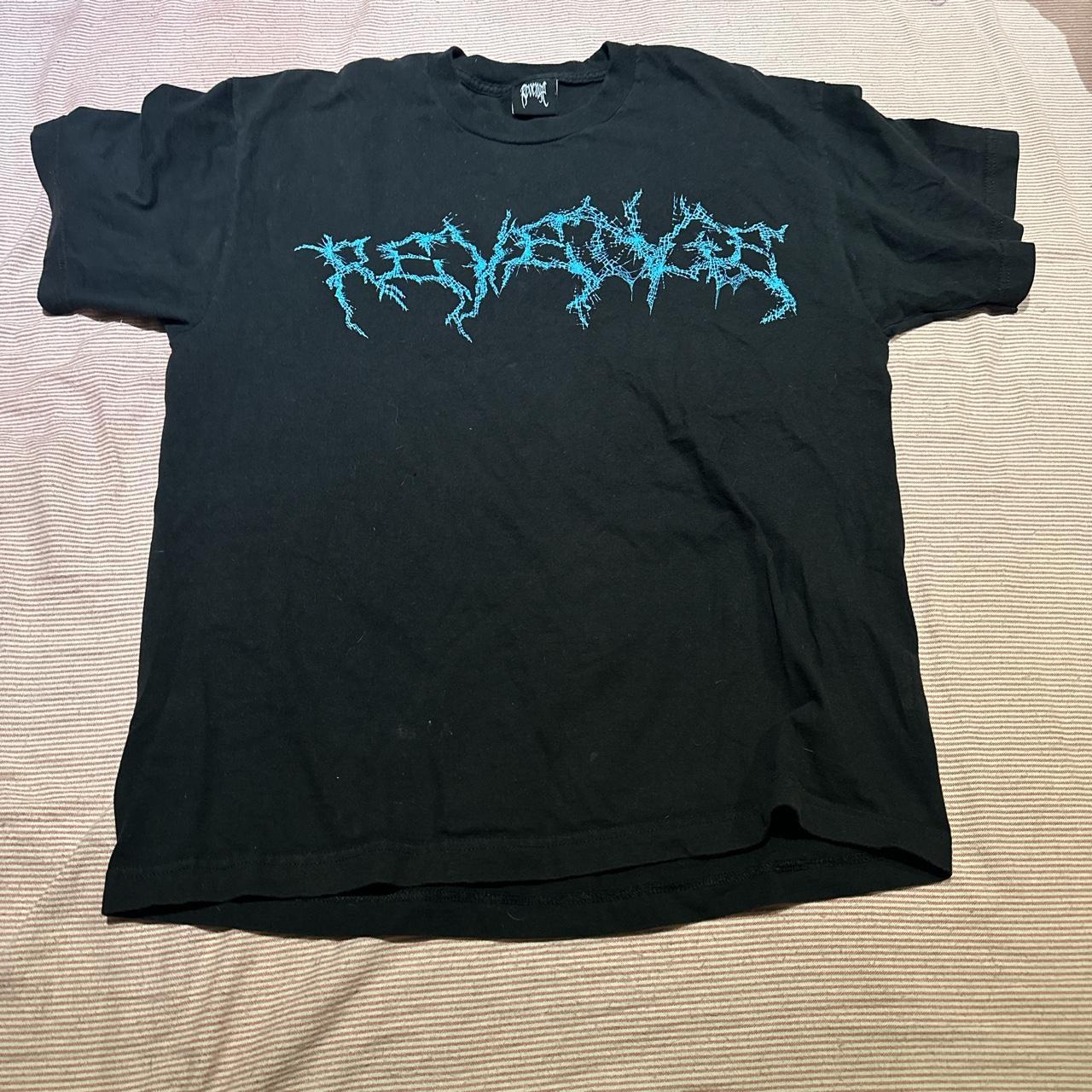 Blue lightning spiderweb revenge tee - Depop