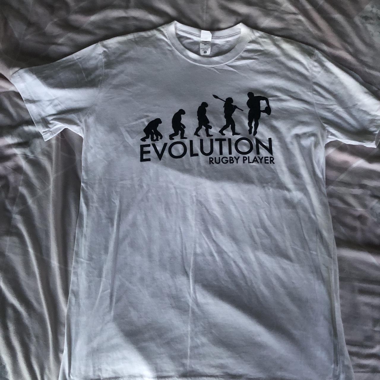 Evolution of rugby player t shirt - Depop