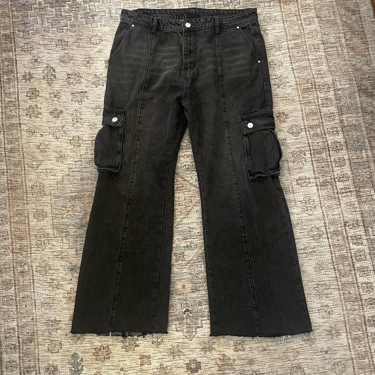 Rare Ditch flared cargo pants Not actually 36x36,... - Depop