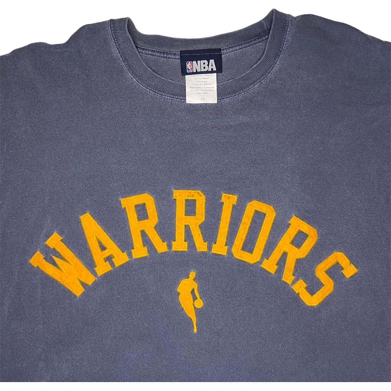 Large Vintage Jordan NBA Block Letter Warrior Long... - Depop