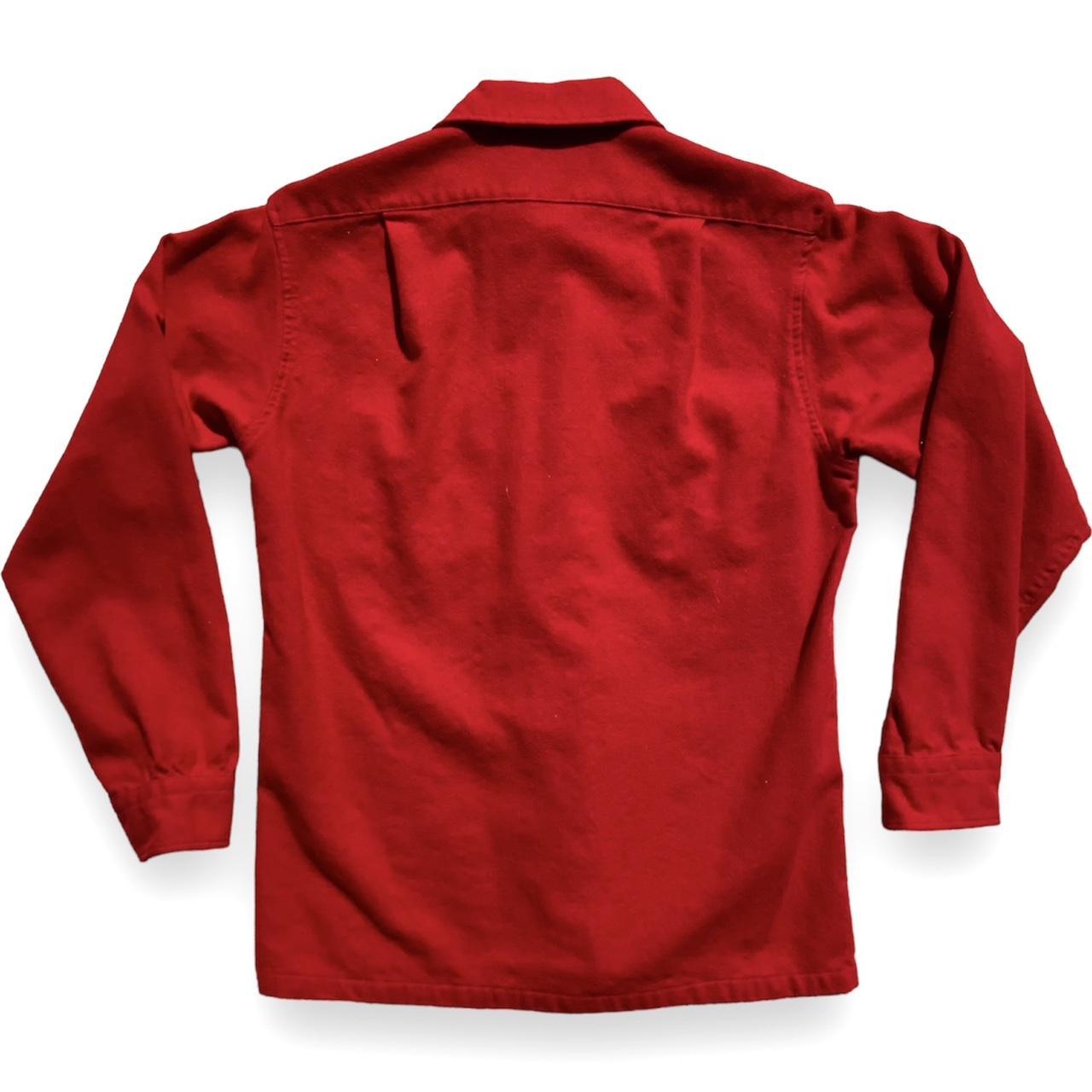 Vintage 80s Red Pendleton Pure Virgin Wool Long... - Depop