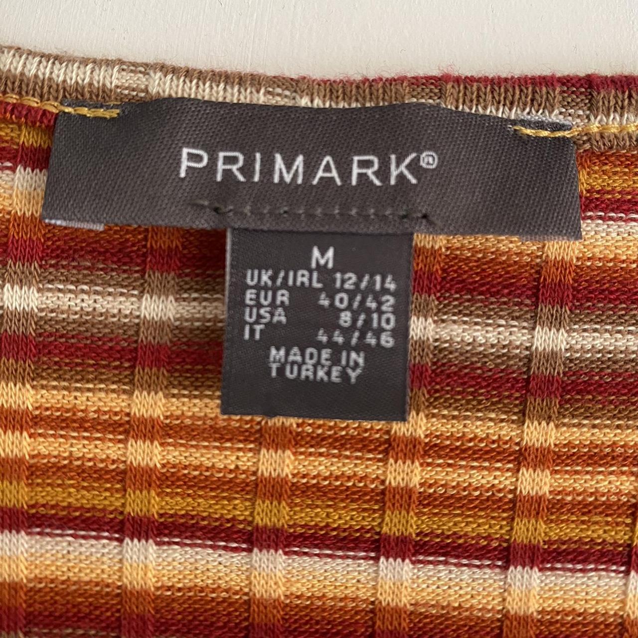 primark striped semi wrap top ~message before buying x - Depop