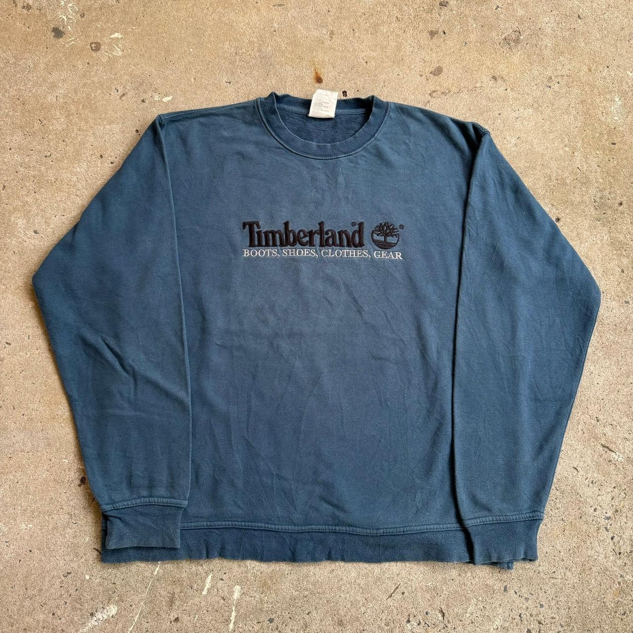 Vintage Timberland sweater MEASUREMENTS Tag size... - Depop