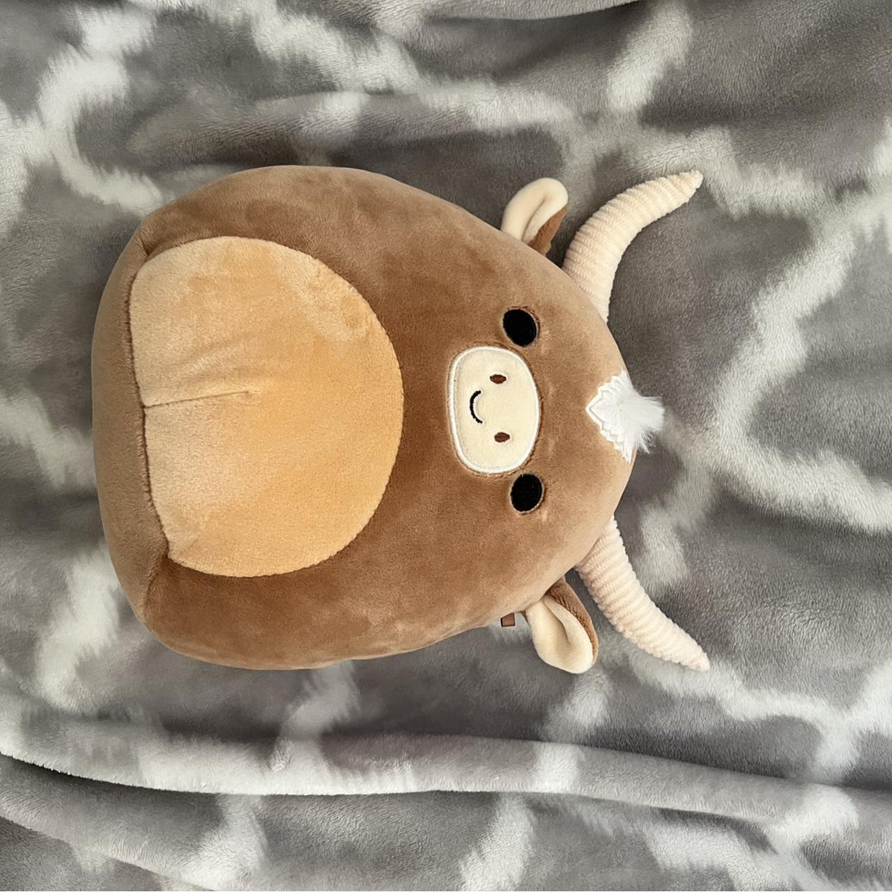 small brown bull squishmallow - Depop