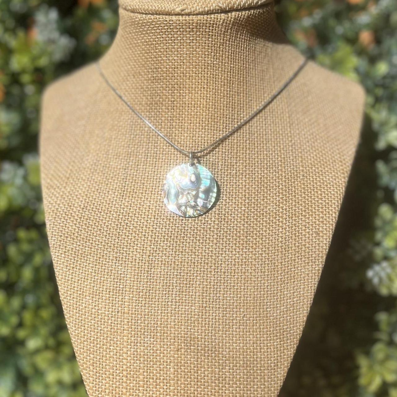 Abalone Shell Necklace 🐚 Beautiful genuine abalone... - Depop