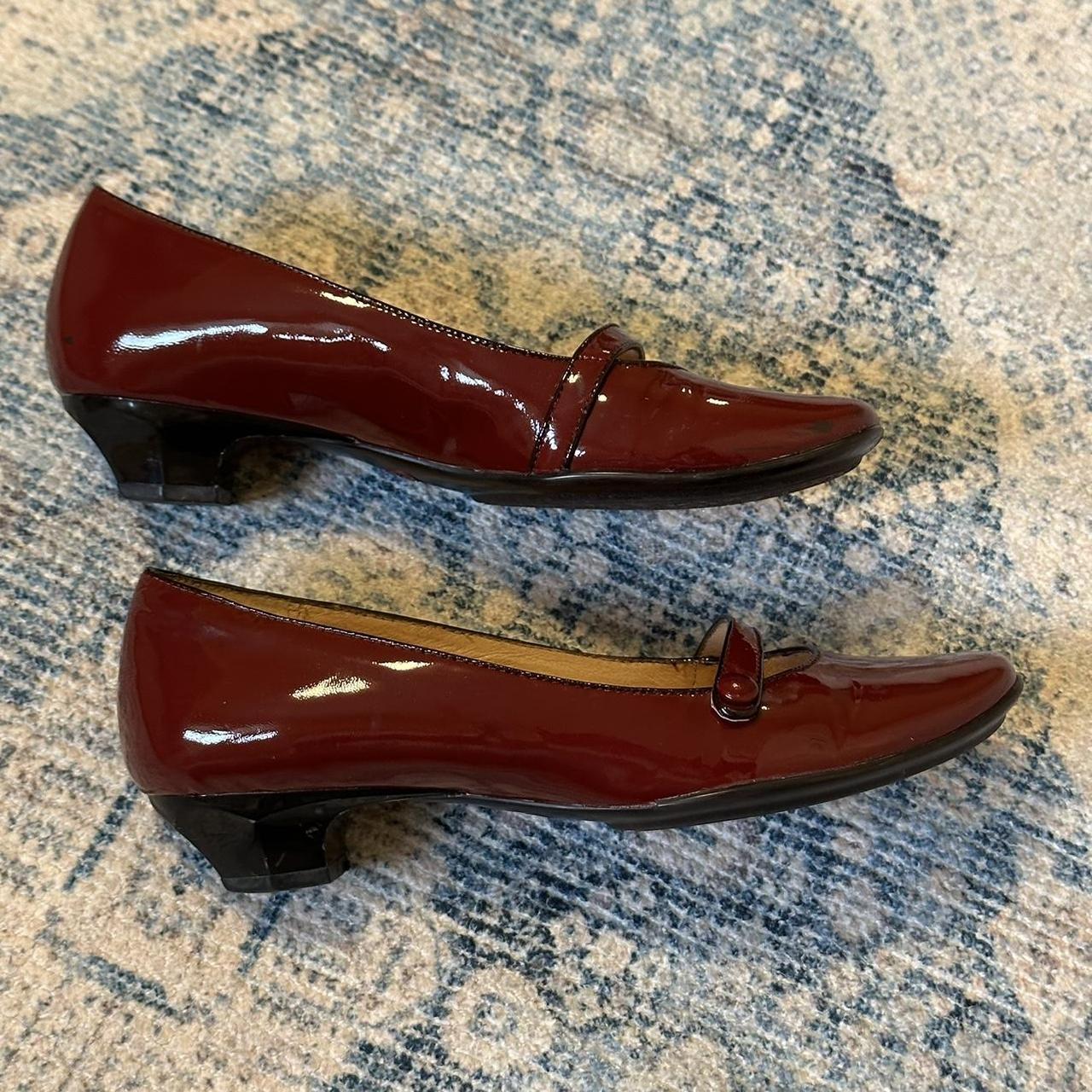 The cutest cherry red kitten heels 🍒 Has some dark... - Depop