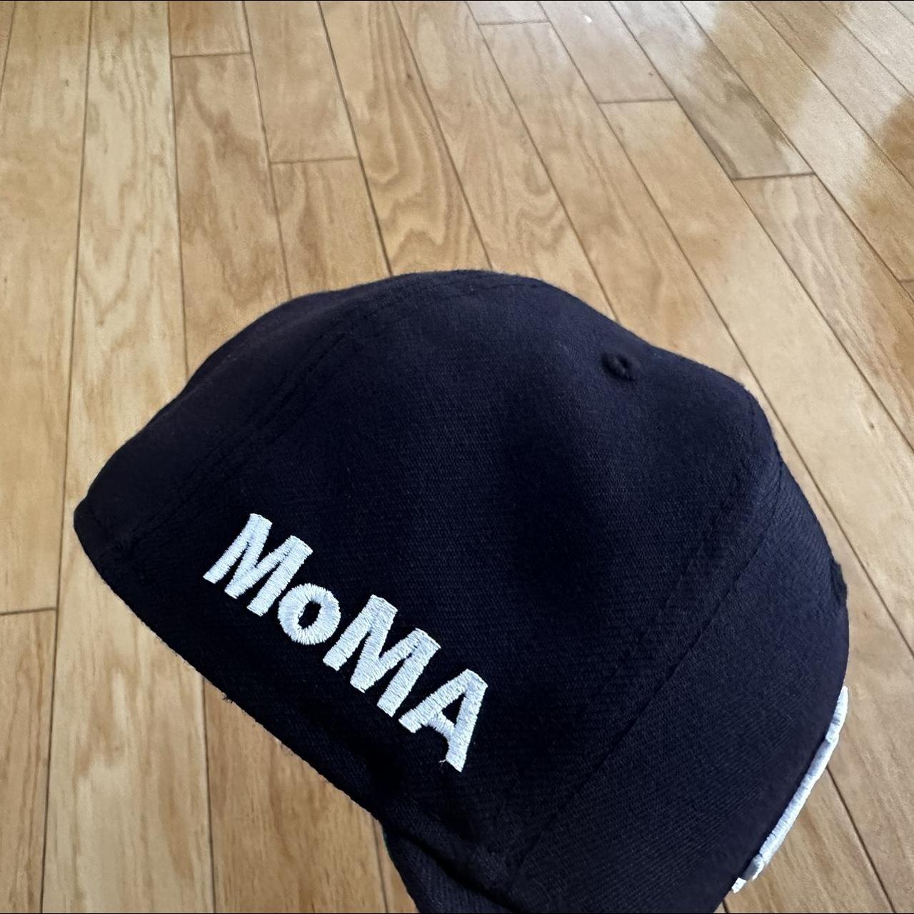 🎨 MoMA NY YANKEES FITTED HAT • SIZE 7 3/8 • WORN... - Depop