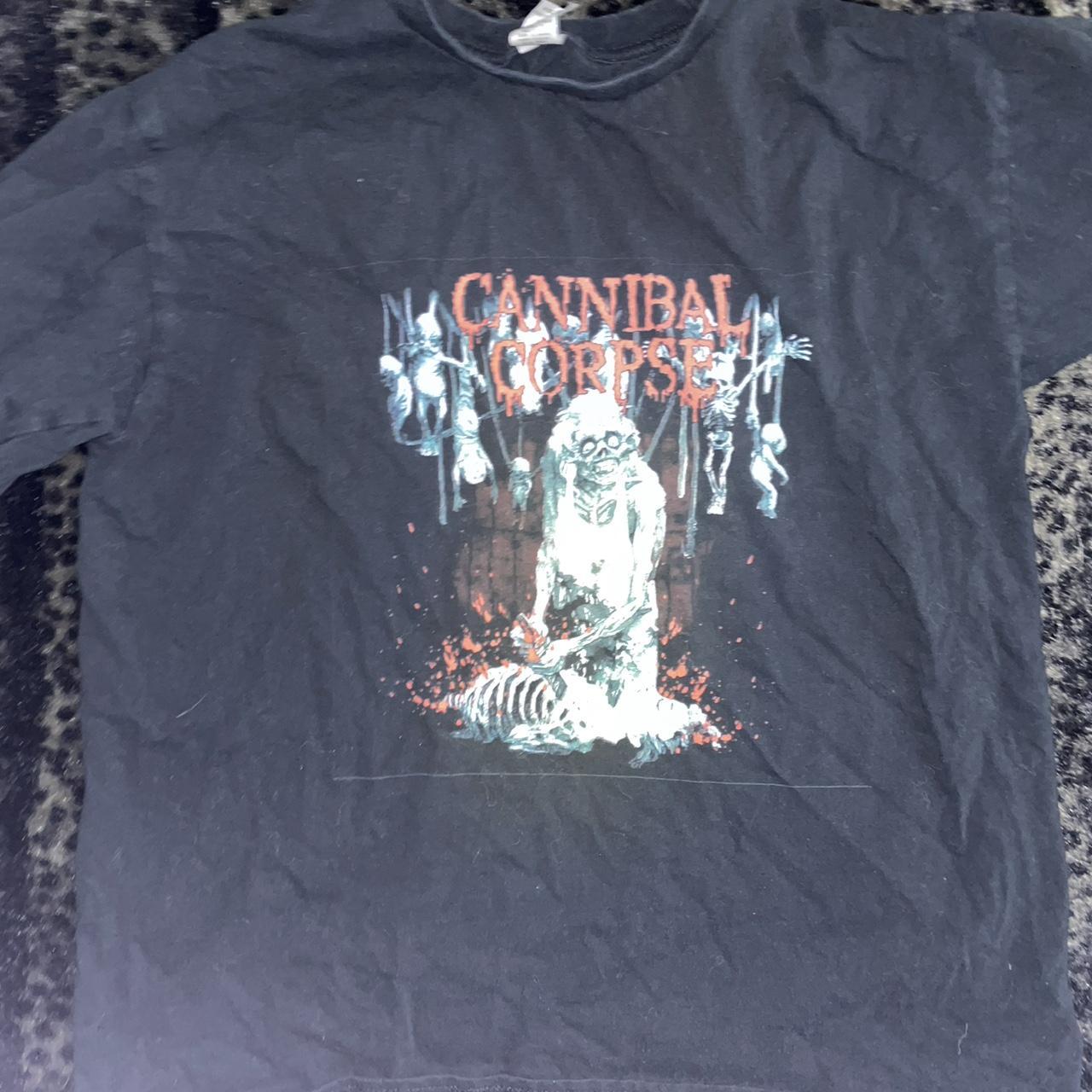 Black and red Cannibal Corpse band tee #deathmetal | Depop