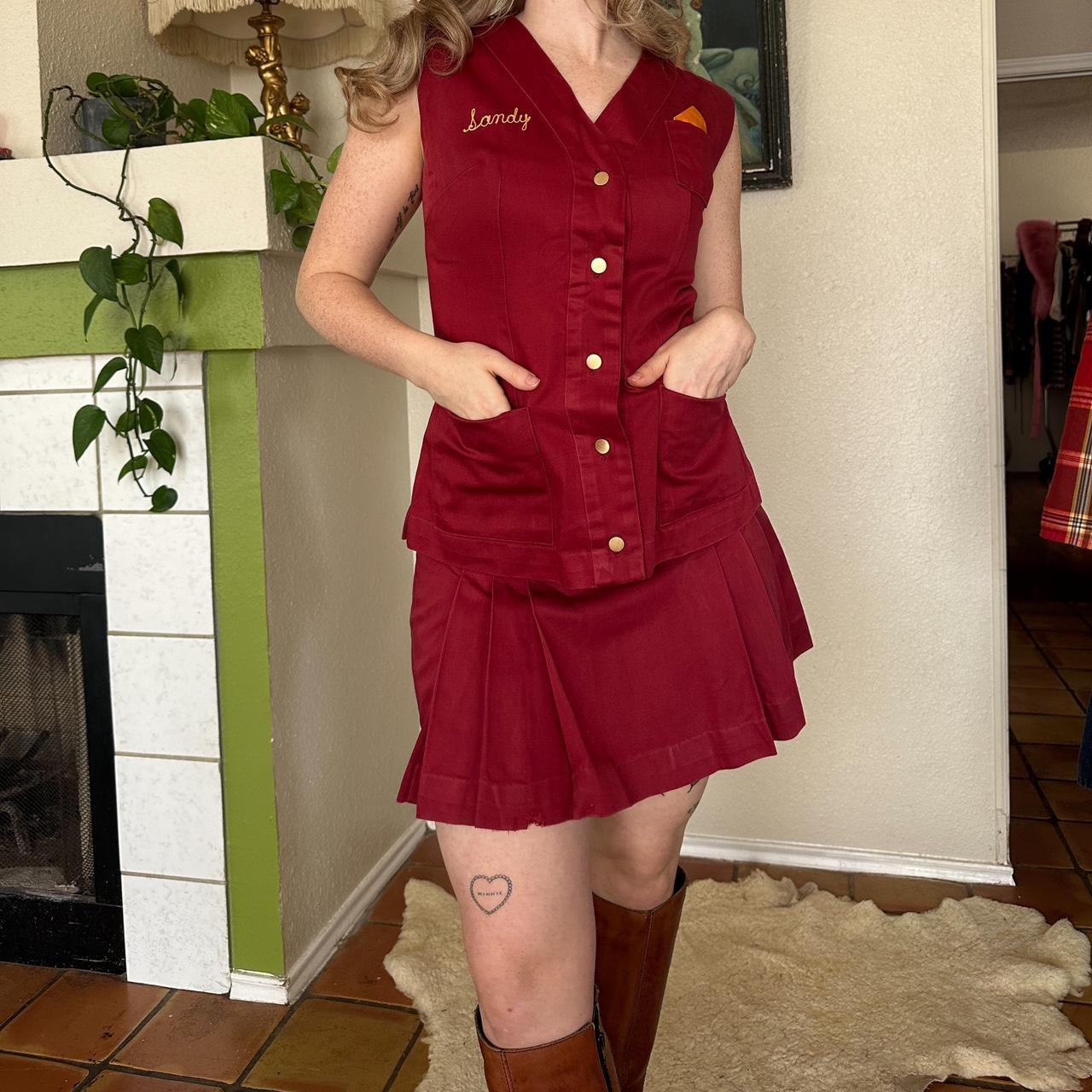 Vintage 70s Chain stitch uniform set Adorable 70s... - Depop