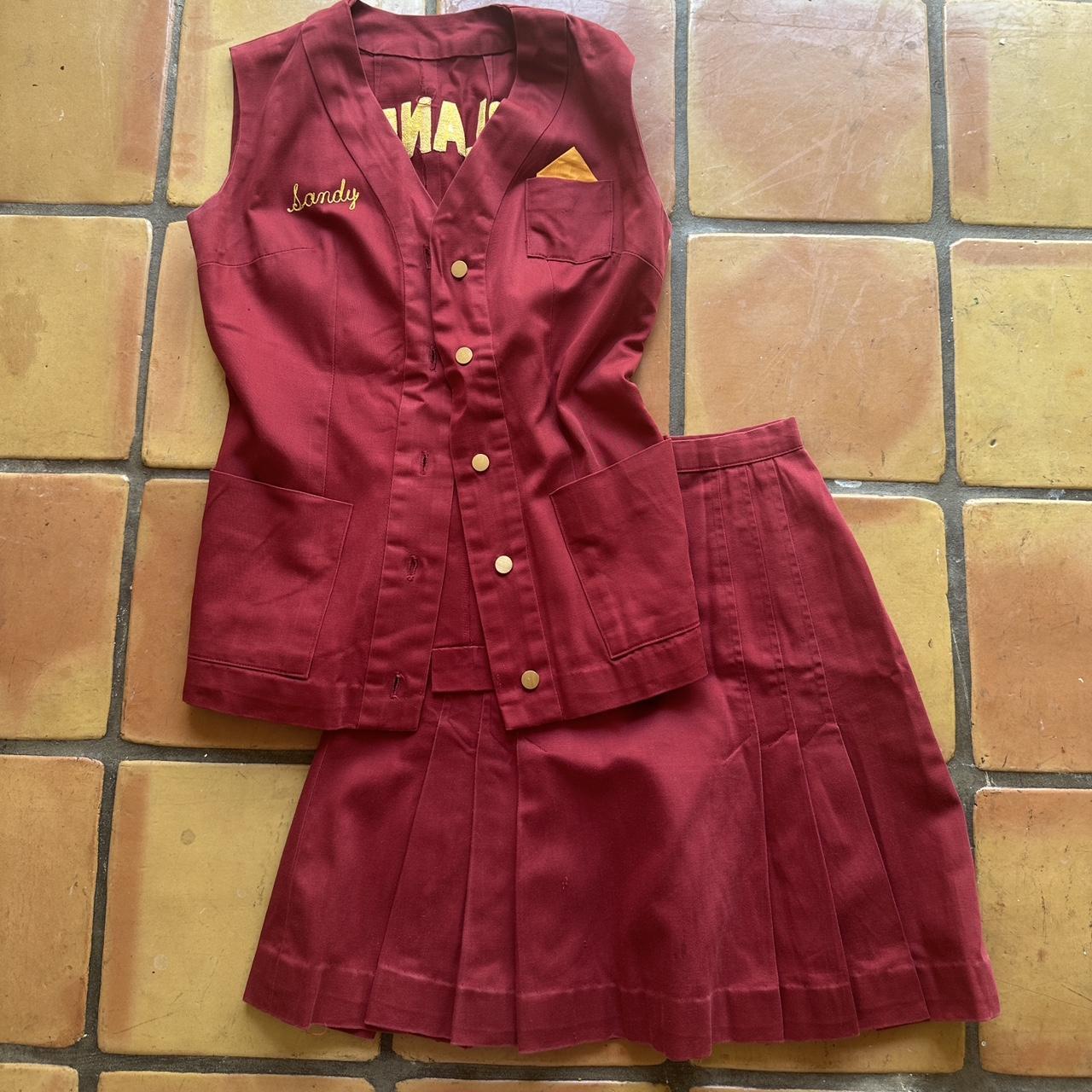 Vintage 70s Chain stitch uniform set Adorable 70s... - Depop