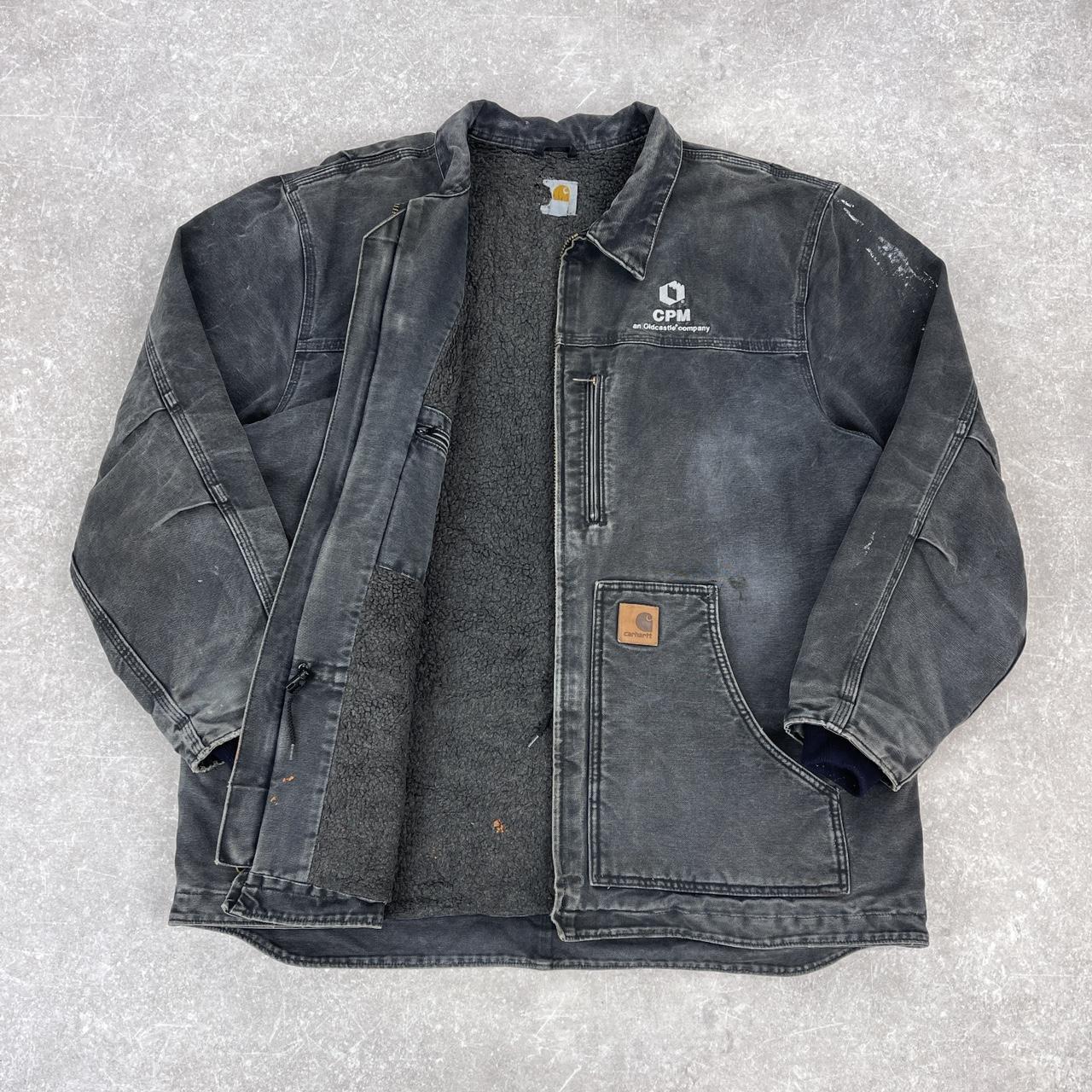Carhartt jacket Faded black Carhartt Ridge... - Depop