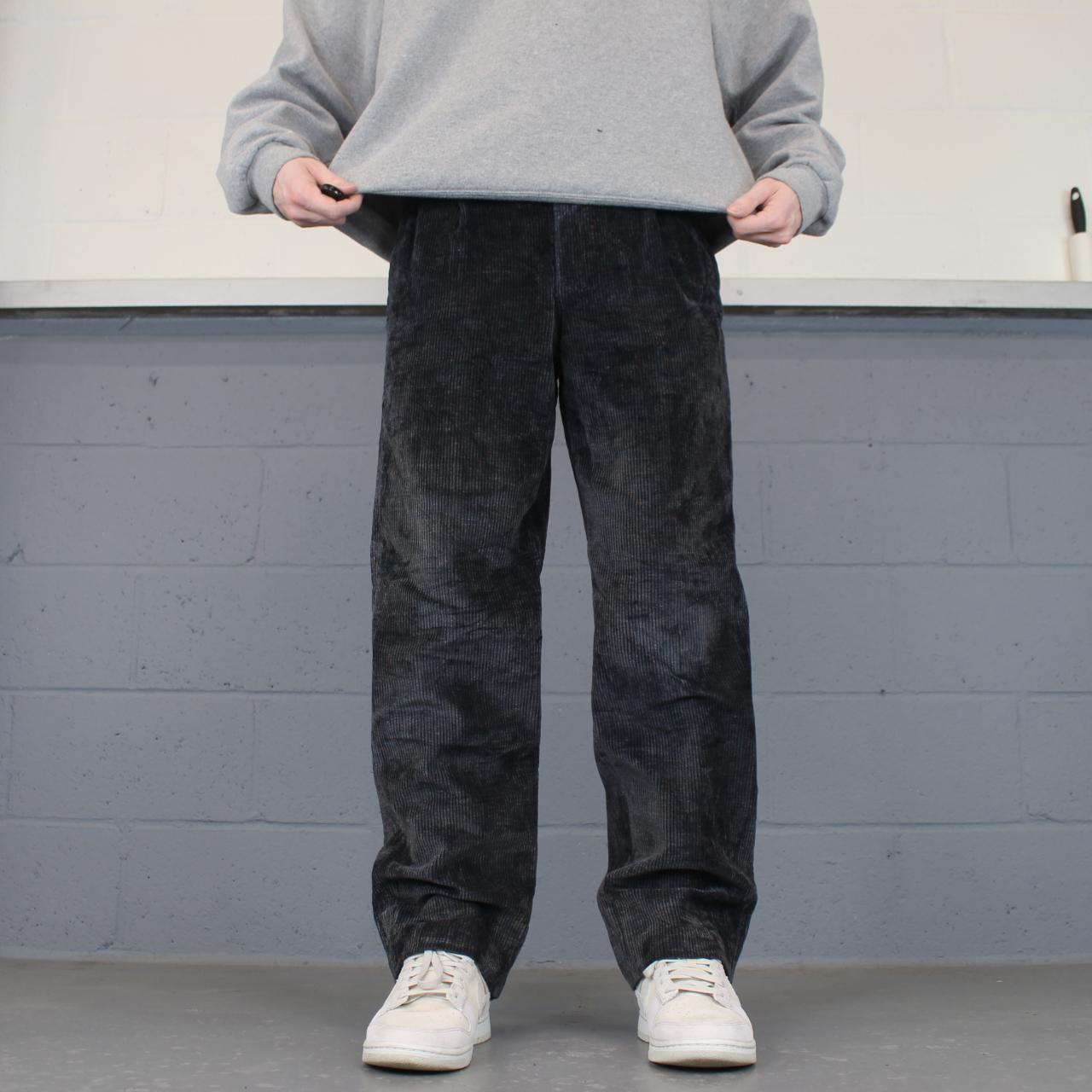 Jumbo cord trousers Thick loose baggy Europa chunky... - Depop