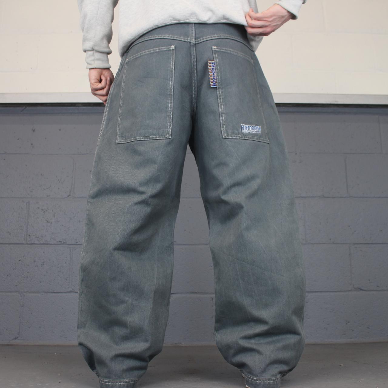 Home Boy baggy jeans Loose wide leg skate jeans with... - Depop