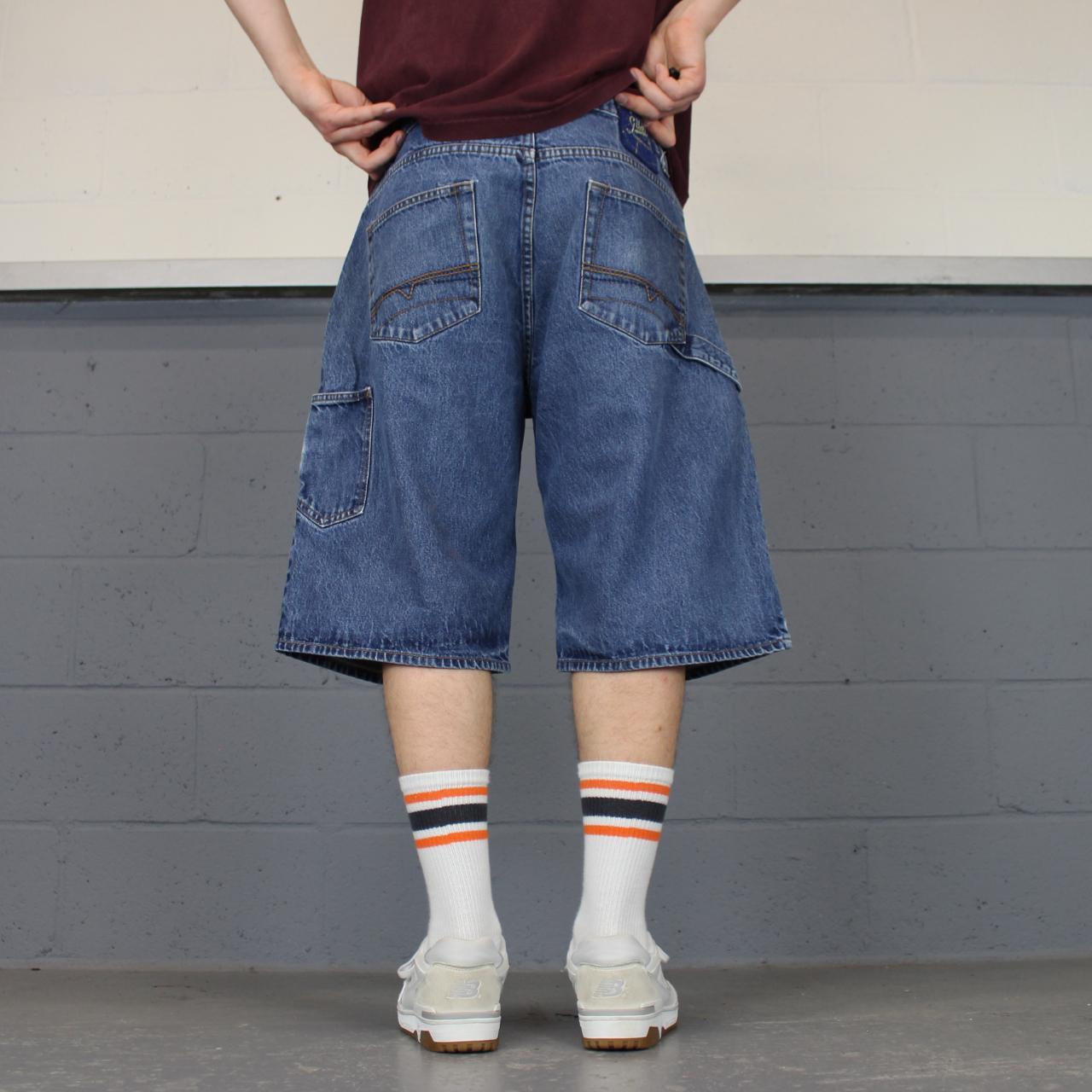 G-Unit hip hop jorts Loose rap skate shorts Faded... - Depop