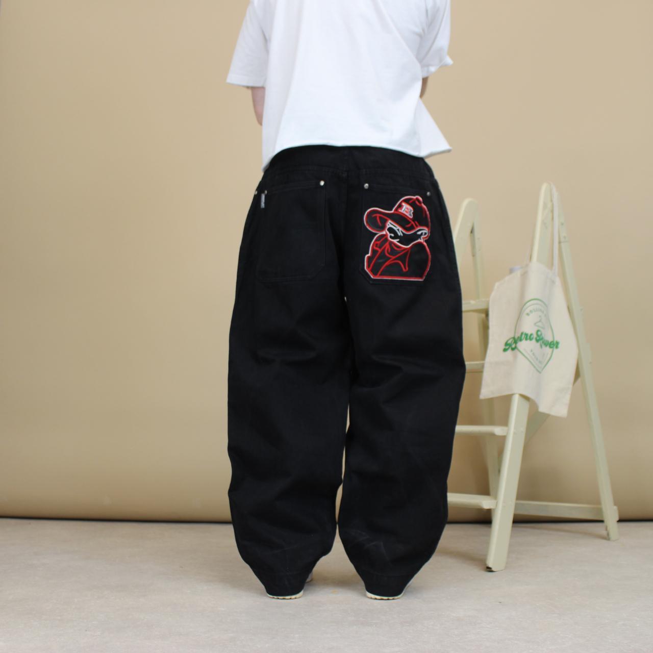 Black SOHK jeans W36L30 Rare Loose skate jeans with... - Depop