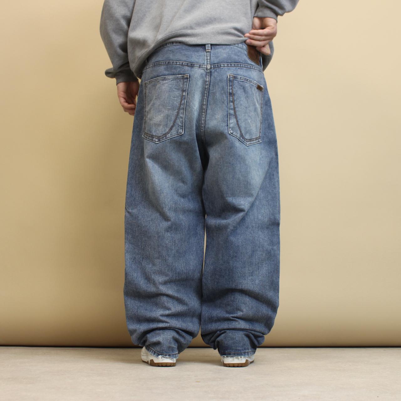 Blue Sean John baggy jeans W38 Denim skate jeans... - Depop