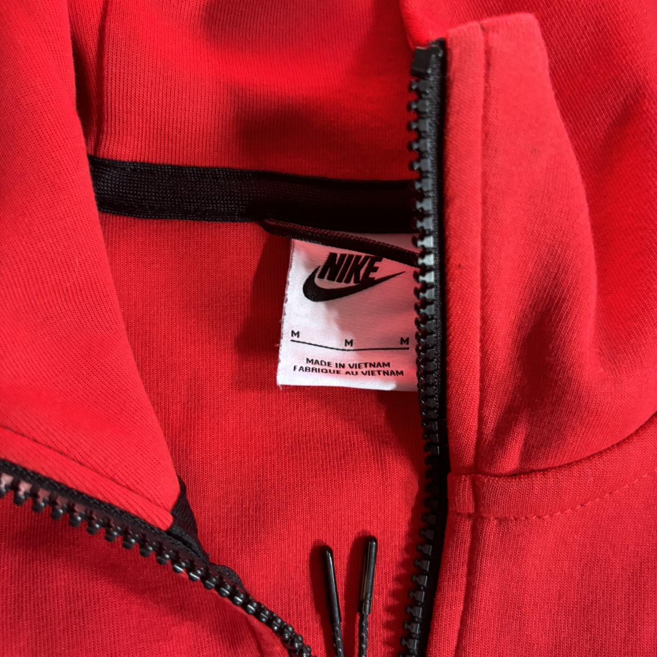 Red Nike tech Full Set Size Medium - Depop