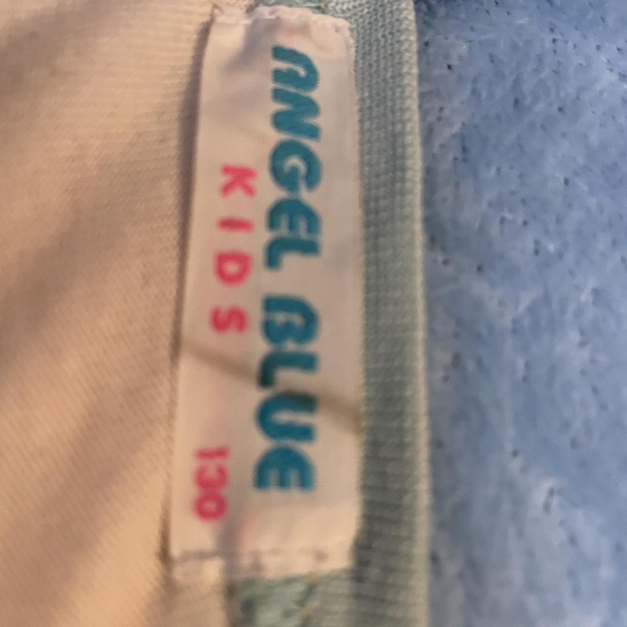 y2k cutecore angel blue top from japan size 130cm -... - Depop