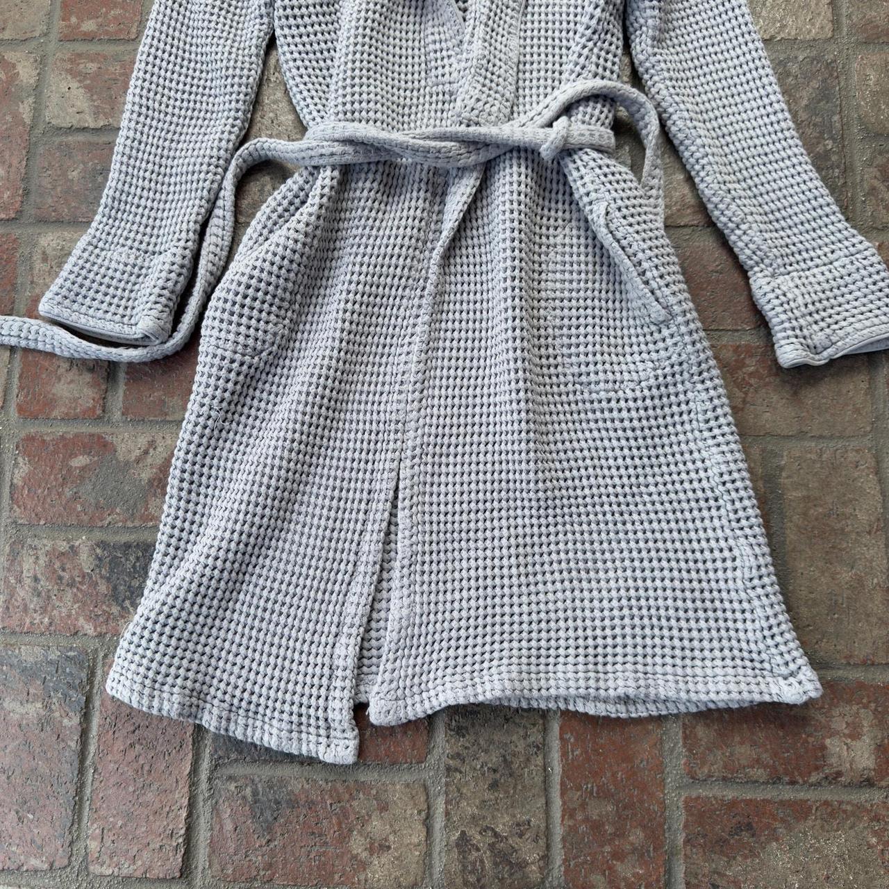 Brooklinen Dreamweave Waffle Robe Gray L In great... | Depop