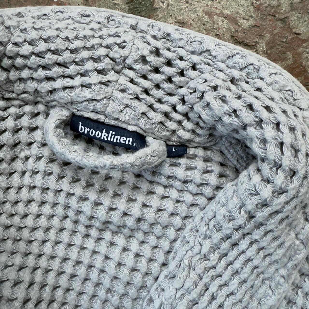 Brooklinen Dreamweave Waffle Robe Gray L In great... | Depop