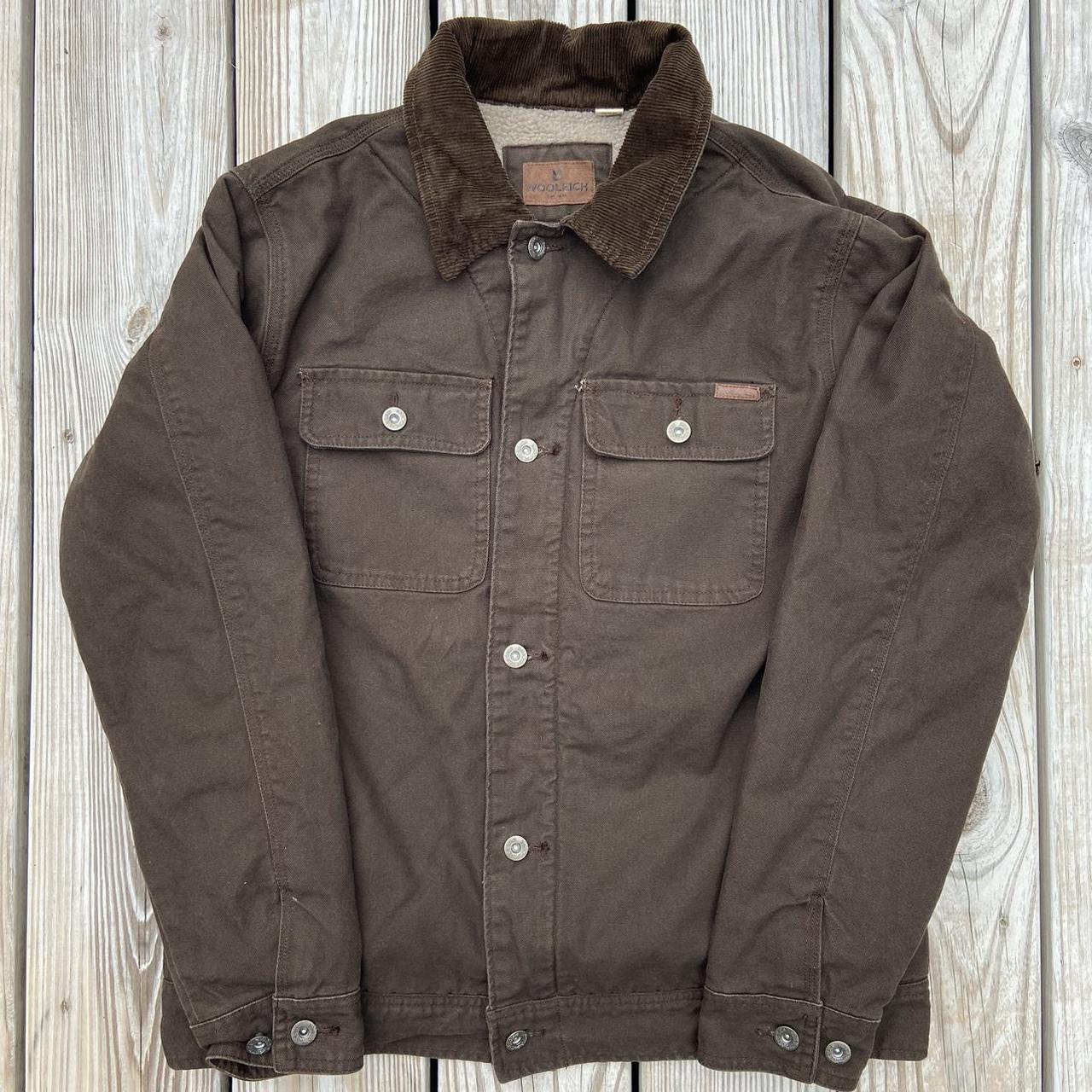 Woolrich Men's Brown Coat | Depop