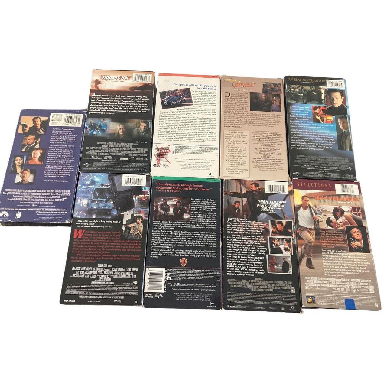 Lot of 9 VHS Movies Action/ Drama/ Comedy Payback... - Depop