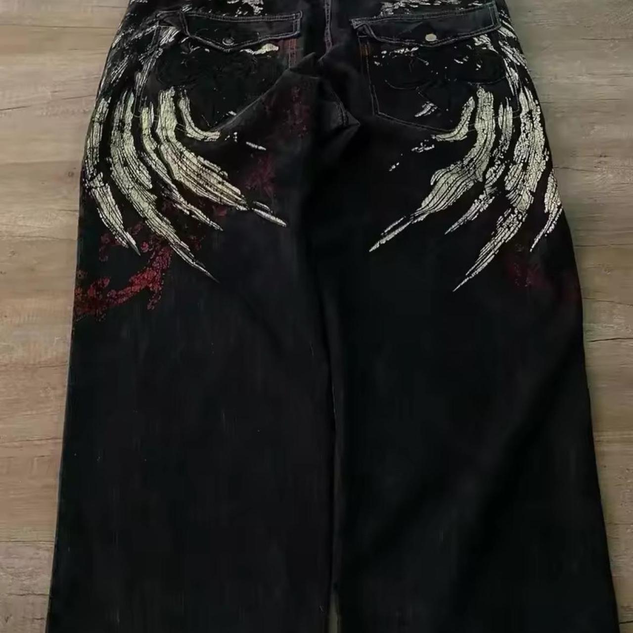 Streetwear Angel Wings Jeans Dm for... | Depop