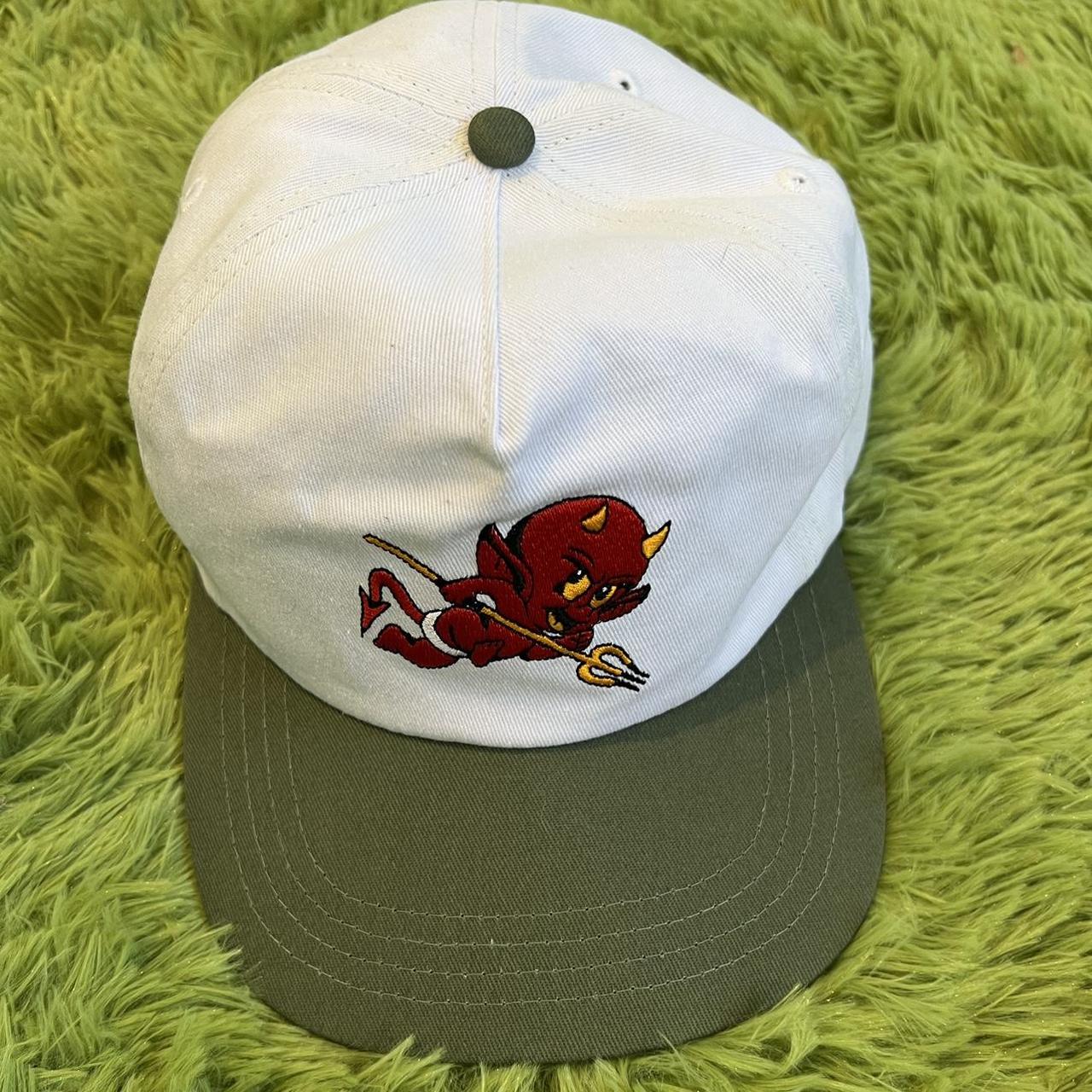 Hot stuff devil cap. Green & white Brand new - only... - Depop