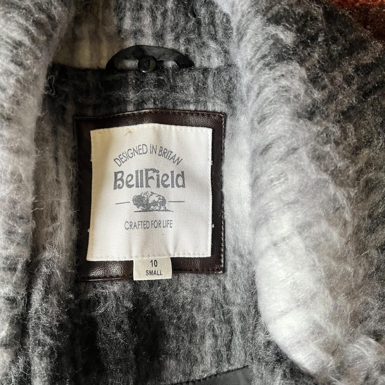 Bellfield Black & White Striped Fuzzy Thick... - Depop