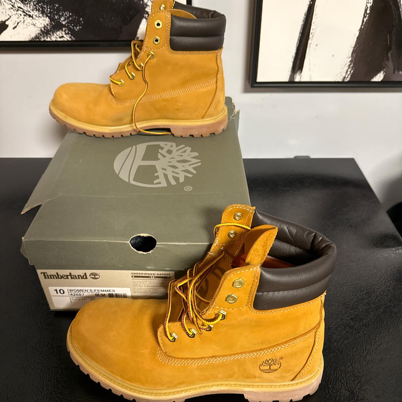 Yellow Timberland 6 inch boots #Timberland - Depop