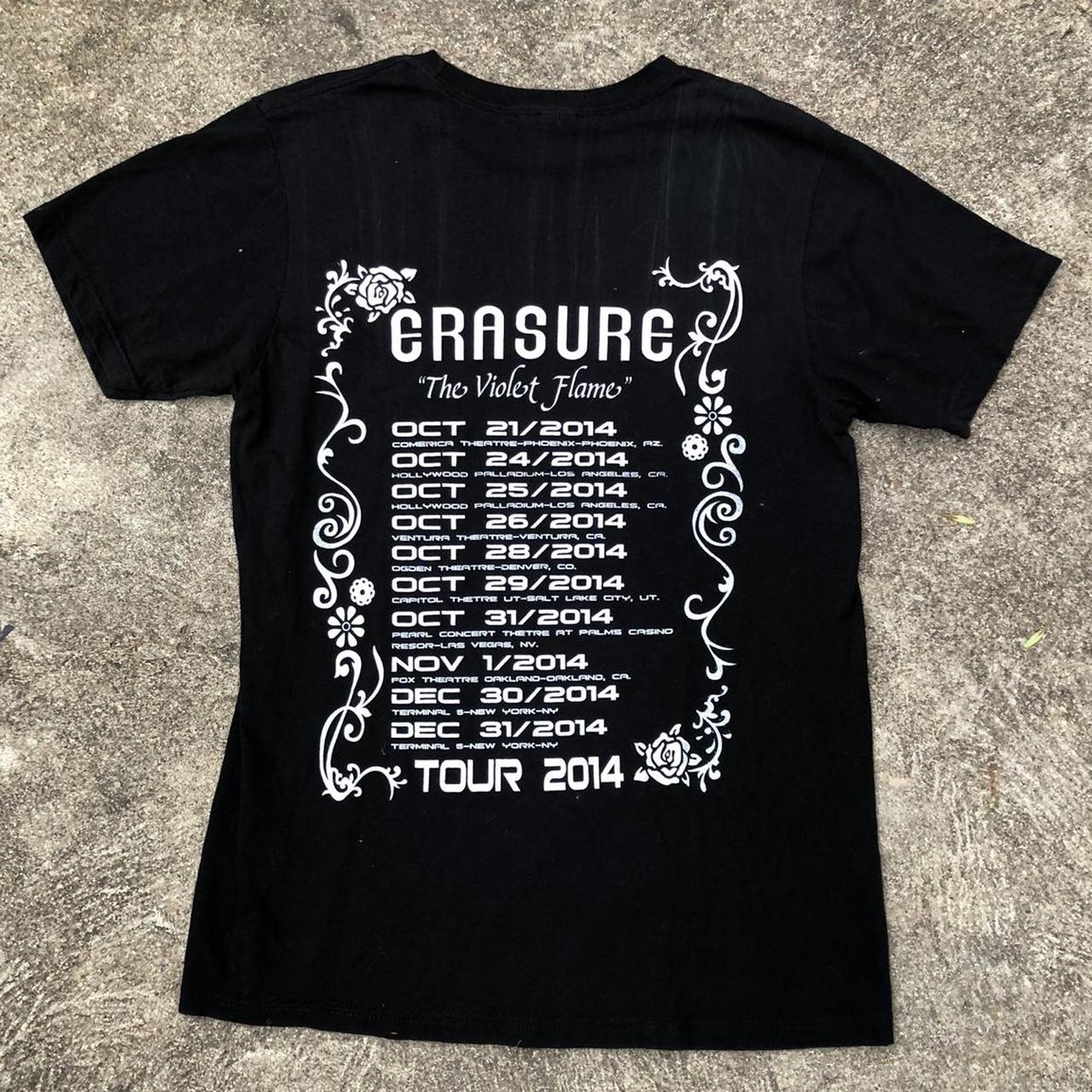 Erasure Tour Shirt 2014 The Violet Flame Tour Men’s... - Depop
