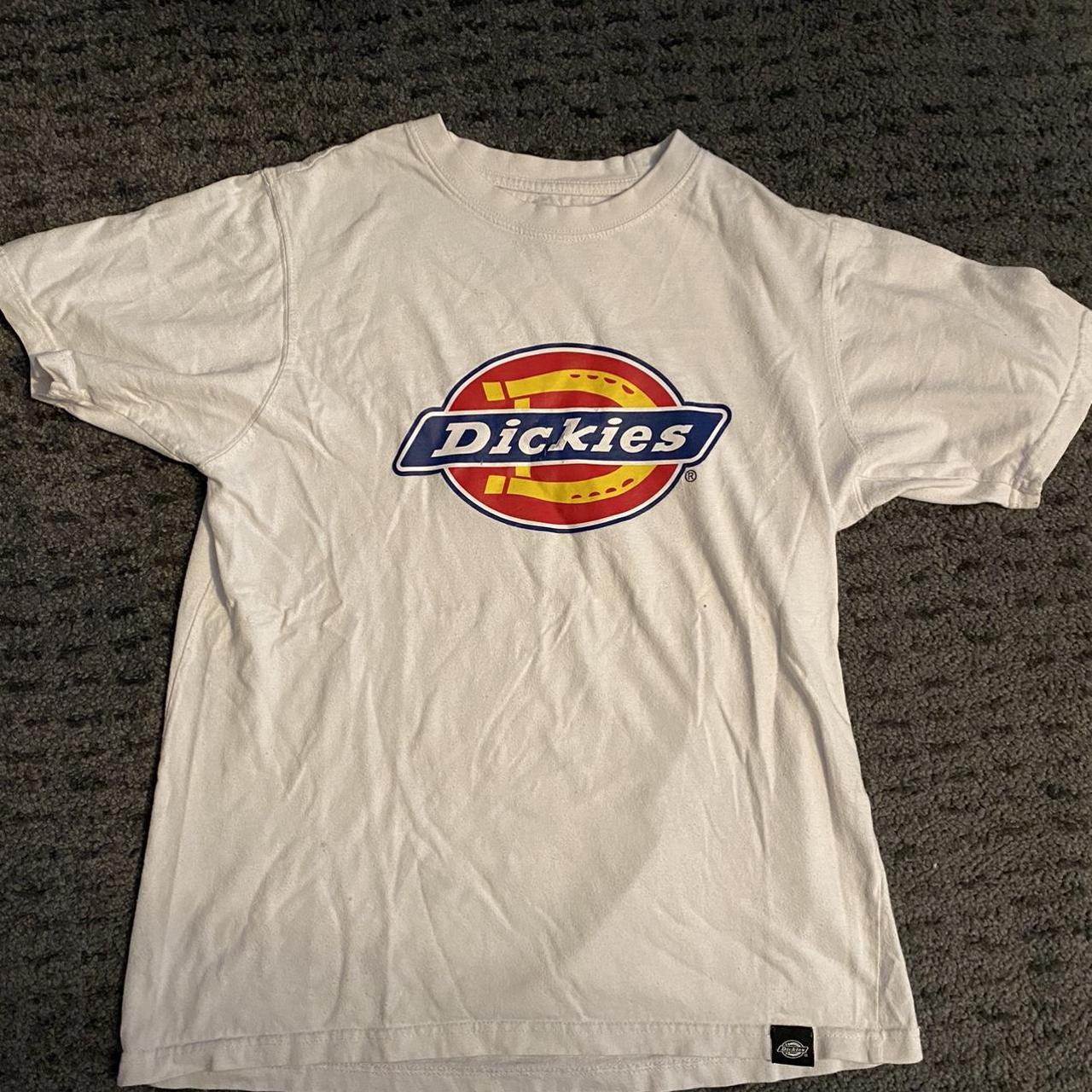 White Dickies T Shirt Condition Good Condition Depop