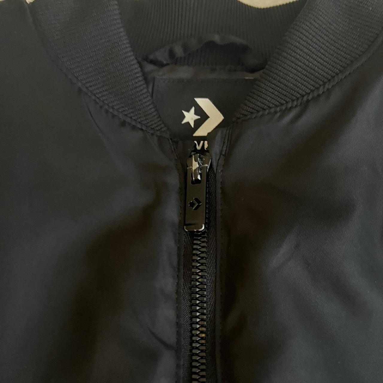 Converse puffed jacket ♡ size XL Converse logo on... - Depop