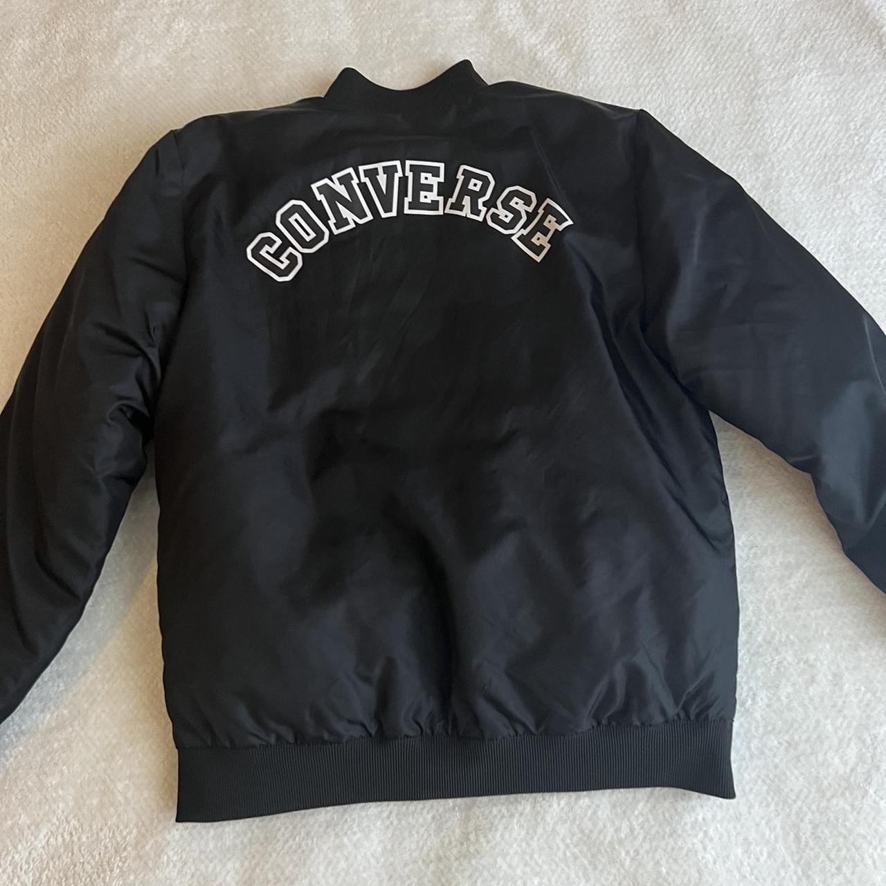 Converse puffed jacket ♡ size XL Converse logo on... - Depop