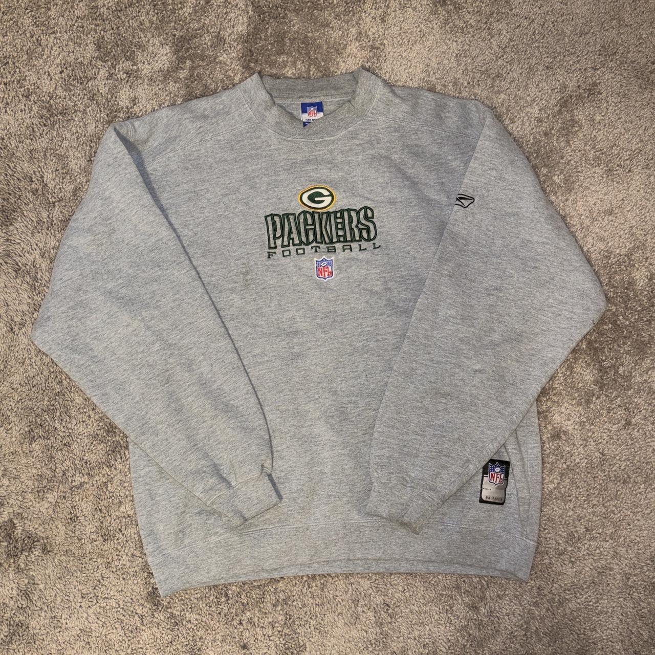 Vintage Reebok NFL Green Bay Packers Crew Neck... - Depop