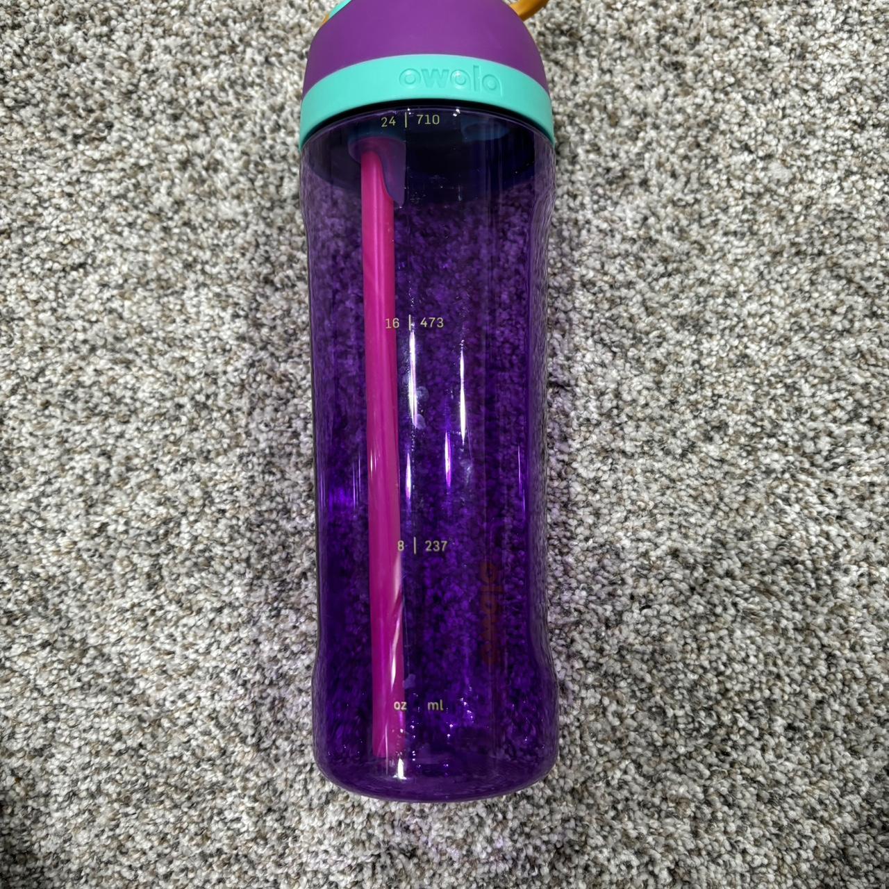 Owala clear 24oz water bottle Super cute - Depop