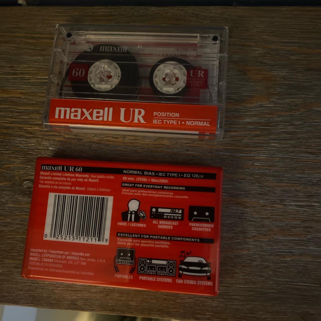 Maxwell 60 Minute Cassette Tapes 2 UNUSED 60 minute... - Depop