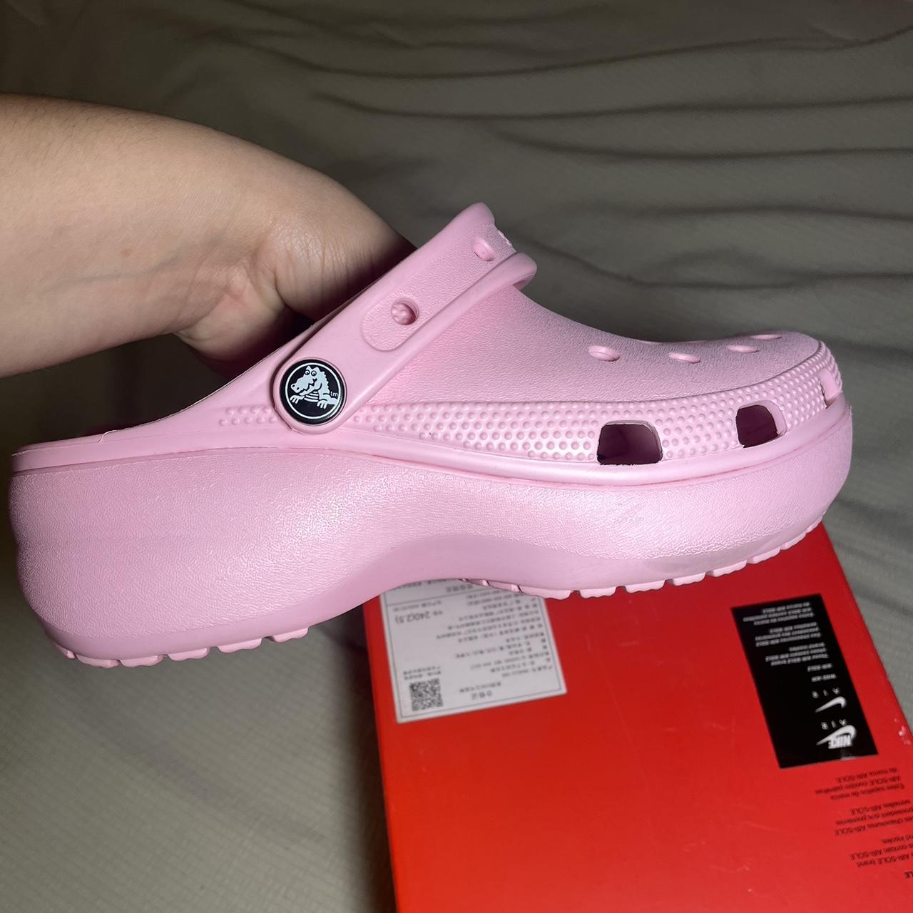 Depop payments only pls Pink platform crocs • size... - Depop
