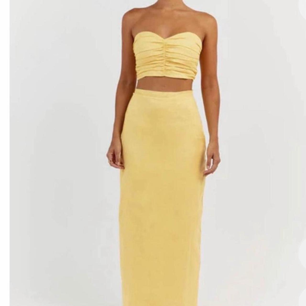 Dissh - Linen Bonnie Set - Lemon #linen #dissh... - Depop